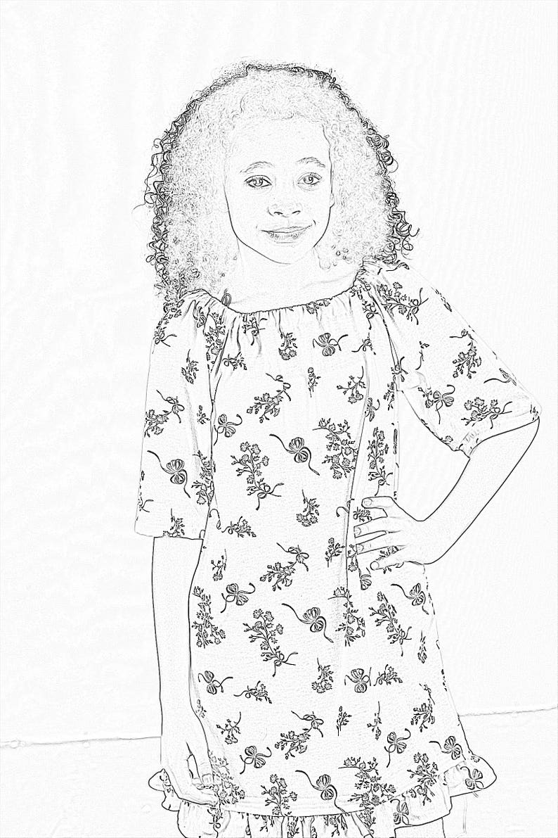 Tween Fashion Coloring Pages Cute Designs to Color and Sew! - Etsy