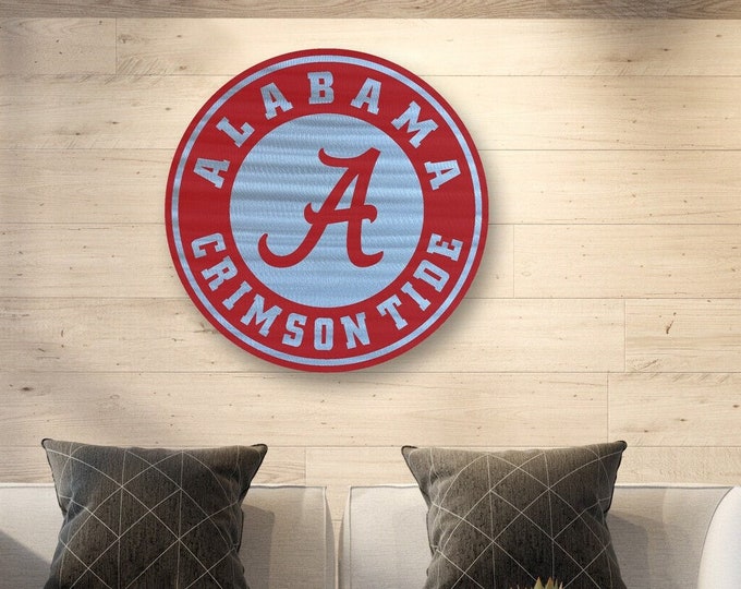 Aluminum Alabama Crimson Tide Sign - Etsy
