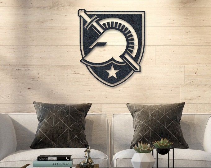 West Point Knight Head Metal Cutout - Etsy