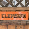 Clemson Script Wall Sign - Etsy