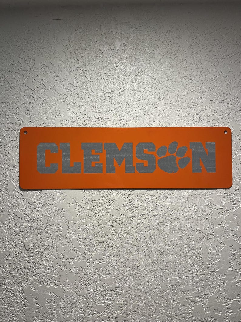 Clemson Tigers Wall Sign - Etsy