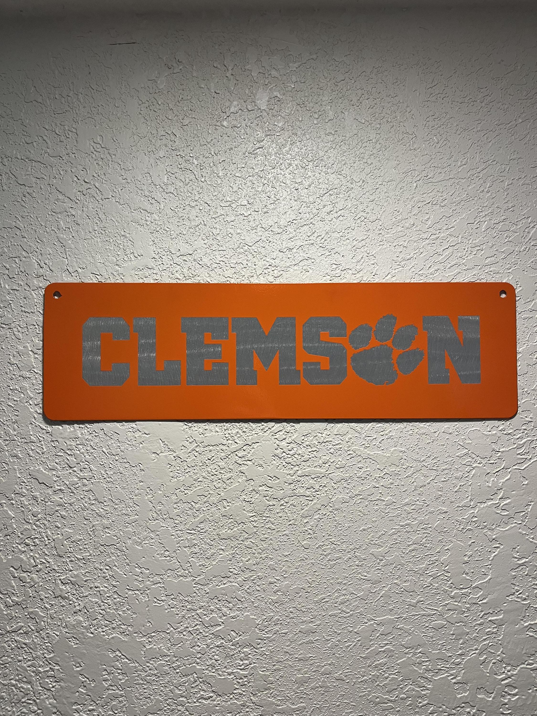 Clemson Tigers Wall Sign - Etsy