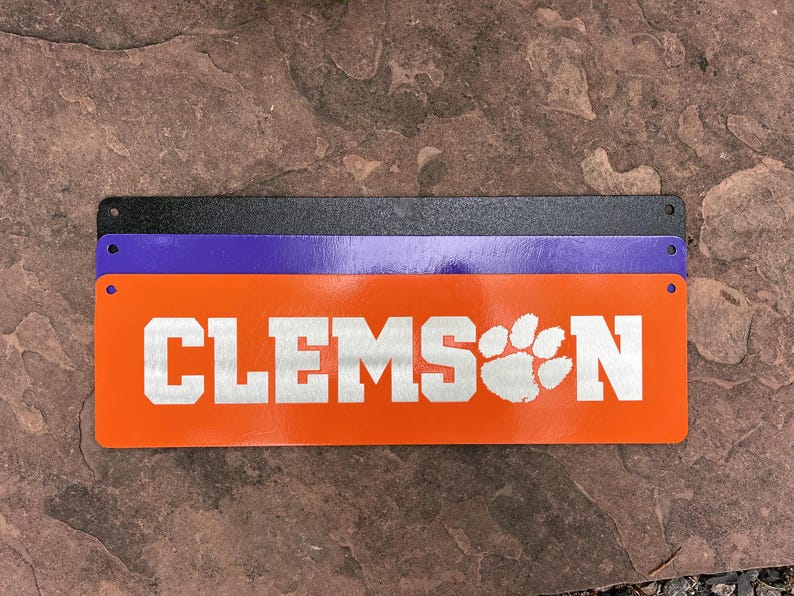 Clemson Tigers Wall Sign - Etsy
