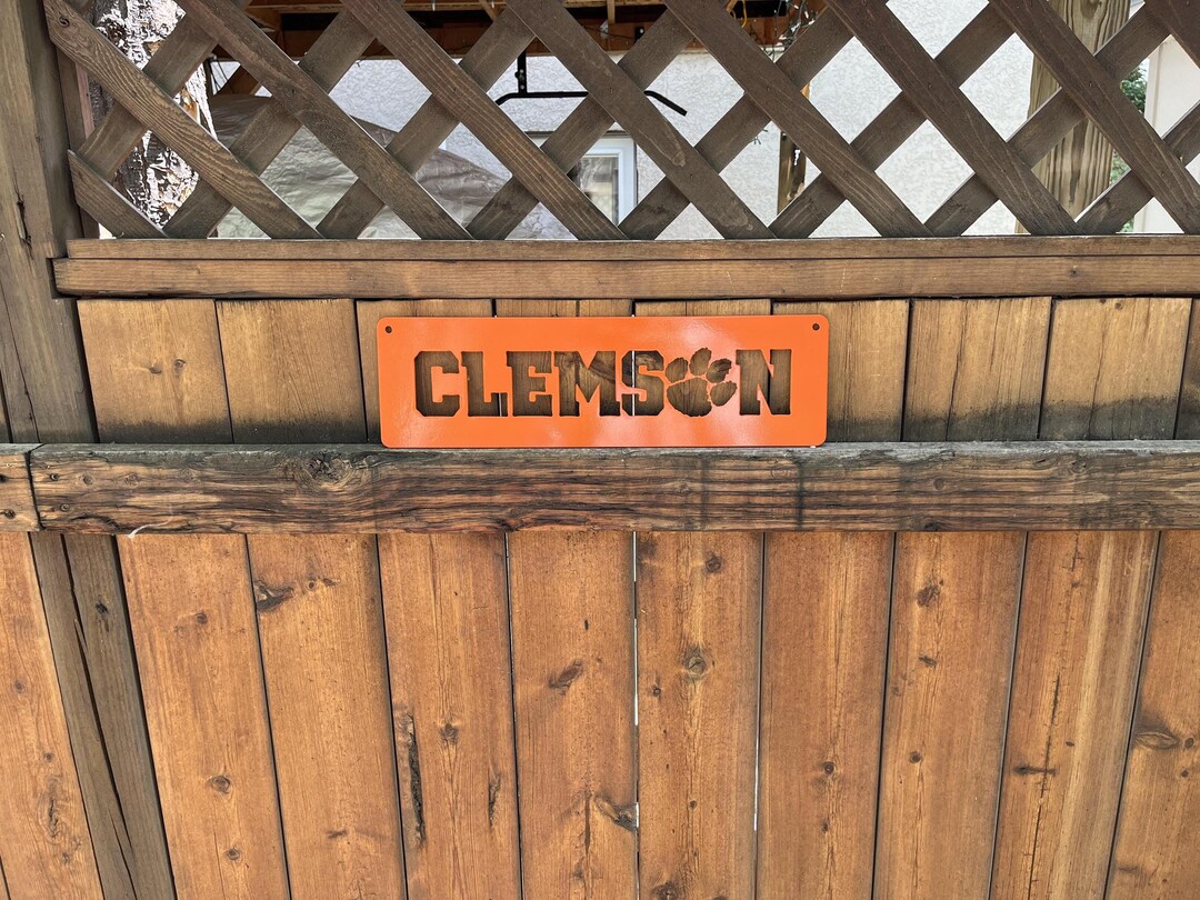 Clemson Tigers Cutout Sign - Etsy