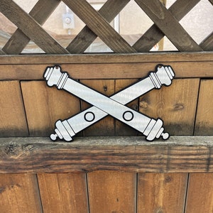 Army Field Artillery Crossed Cannons Plaque - Etsy