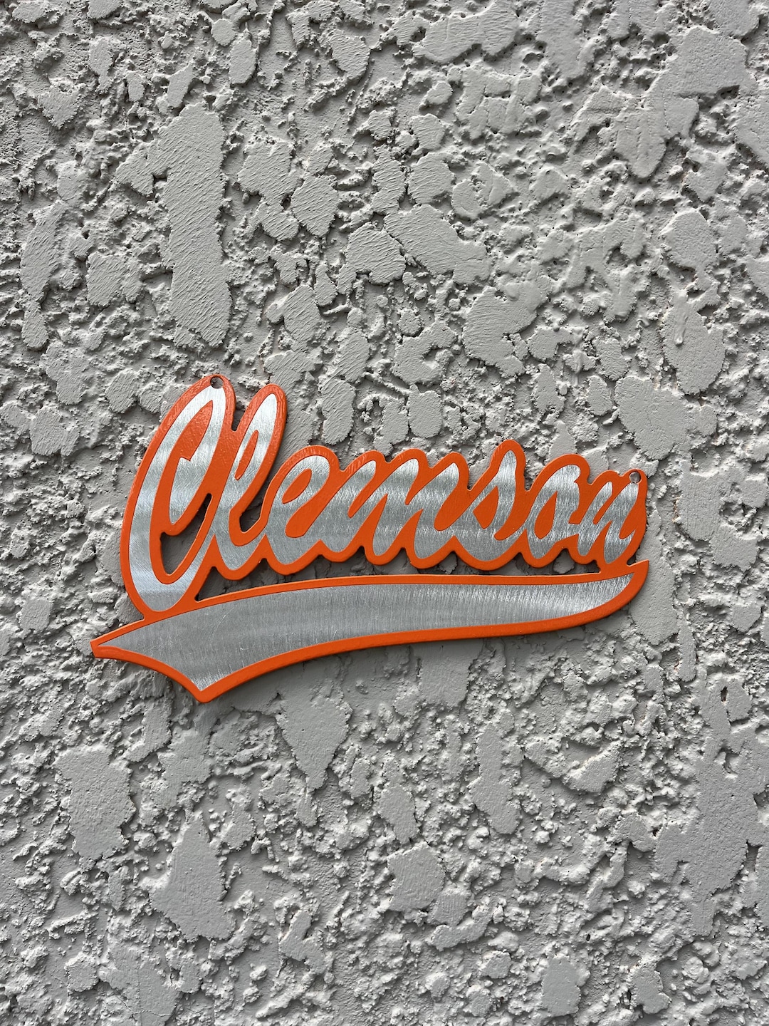 Clemson Script Wall Sign - Etsy