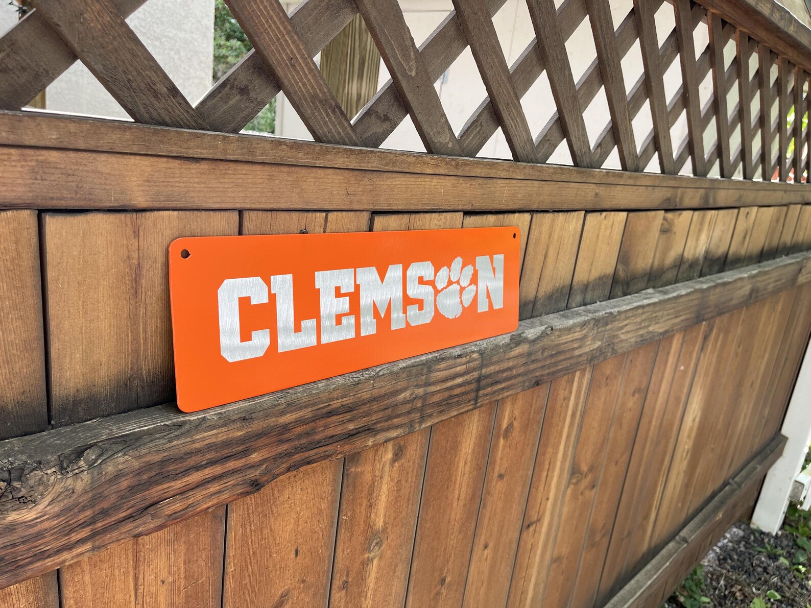 Clemson Tigers Wall Sign - Etsy