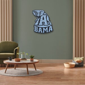 Metal Bama Sign With Elephant - Etsy
