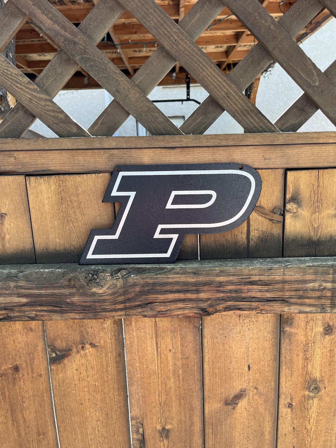 Purdue University 'P' Wall Plaque - Etsy