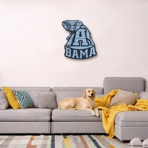 Metal Bama Sign With Elephant - Etsy