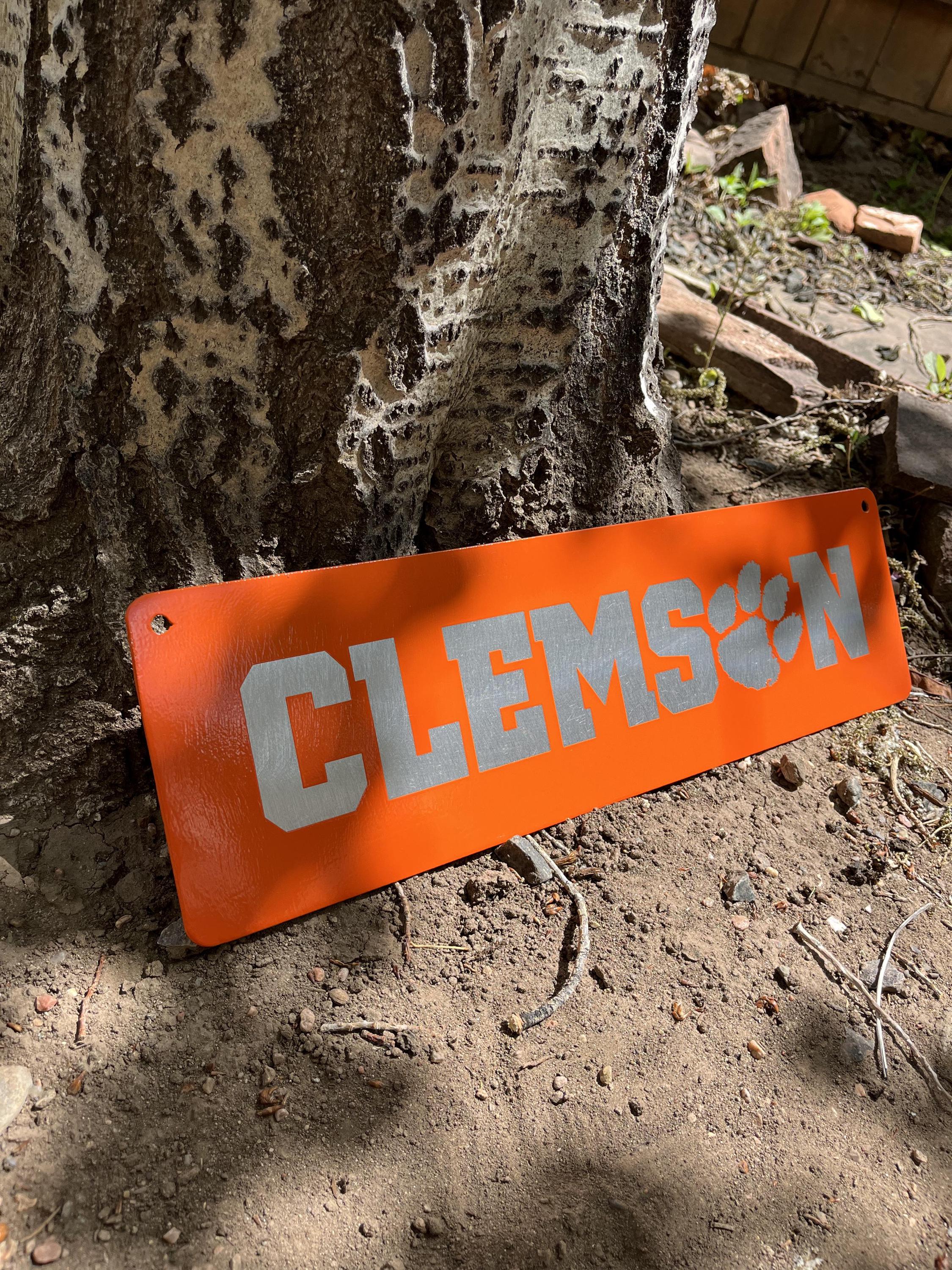 Clemson Tigers Wall Sign - Etsy