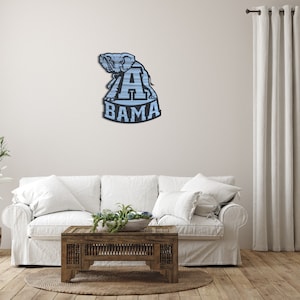 Metal Bama Sign With Elephant - Etsy
