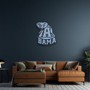 Metal Bama Sign With Elephant - Etsy