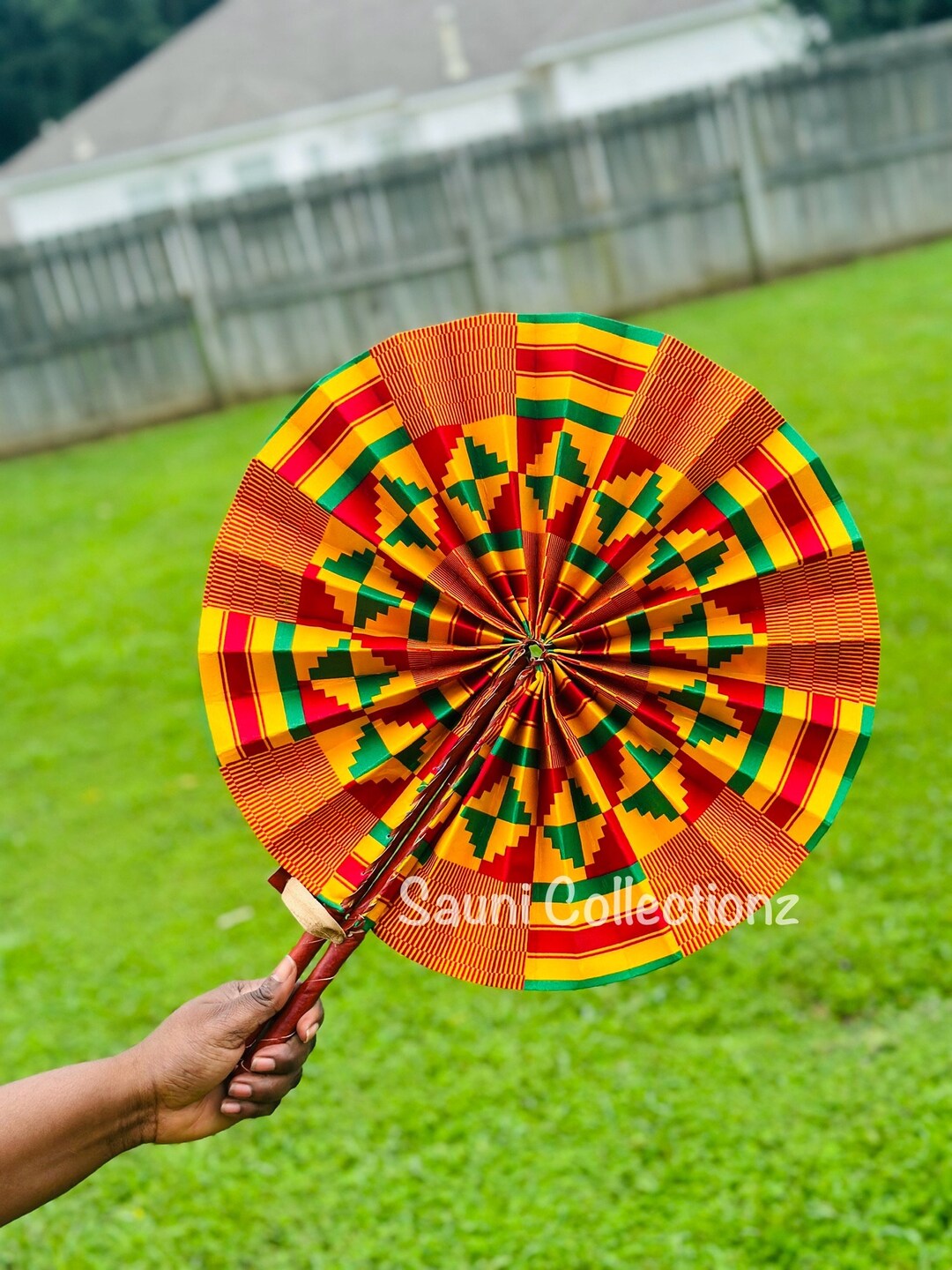 Kente Print Fans, RANDOM SIZES - Etsy