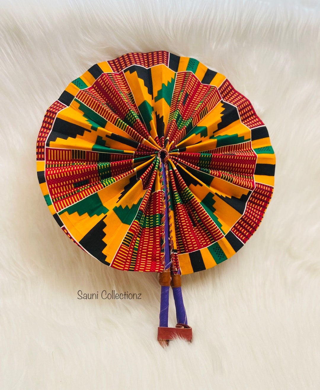 Kente Handheld Fans/ RANDOM COLORS - Etsy