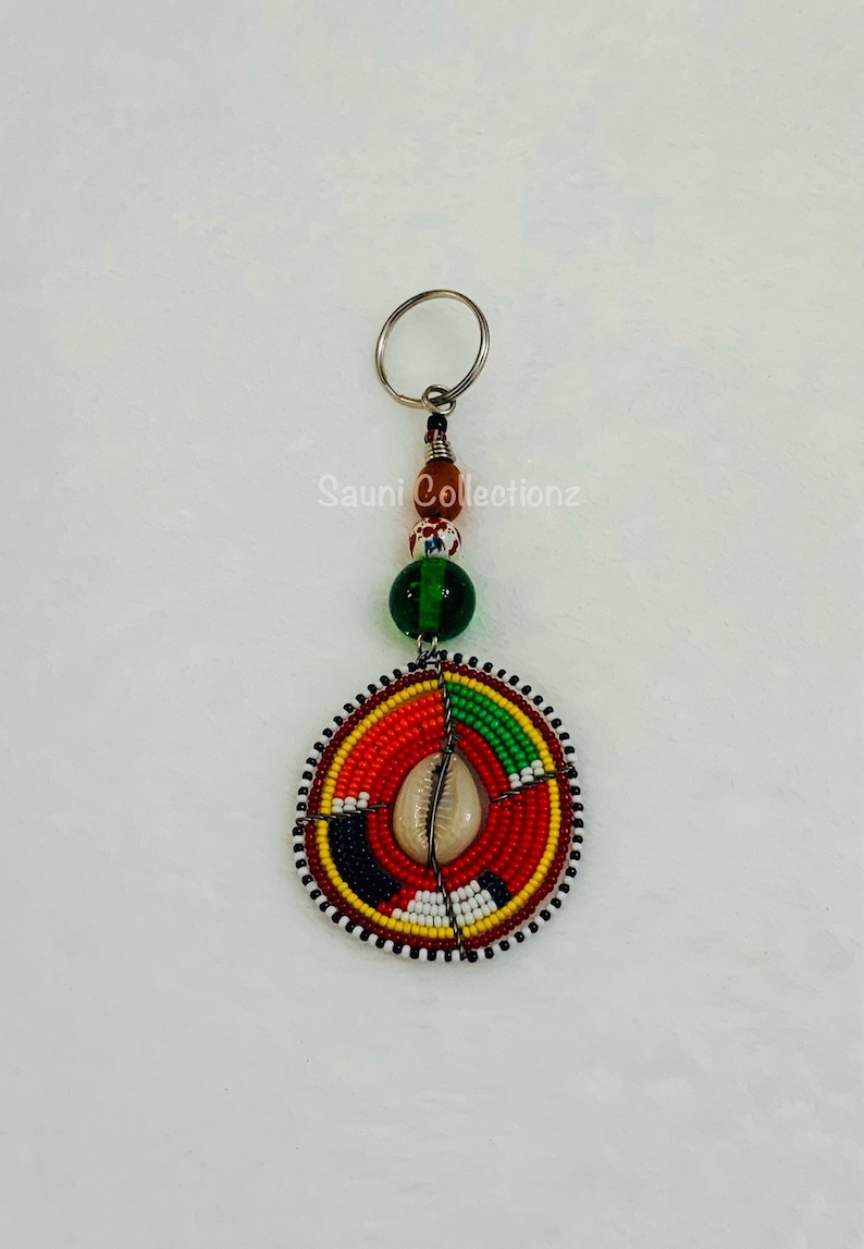 Kenyan Beaded Keychain, Maasai Keychains - Etsy