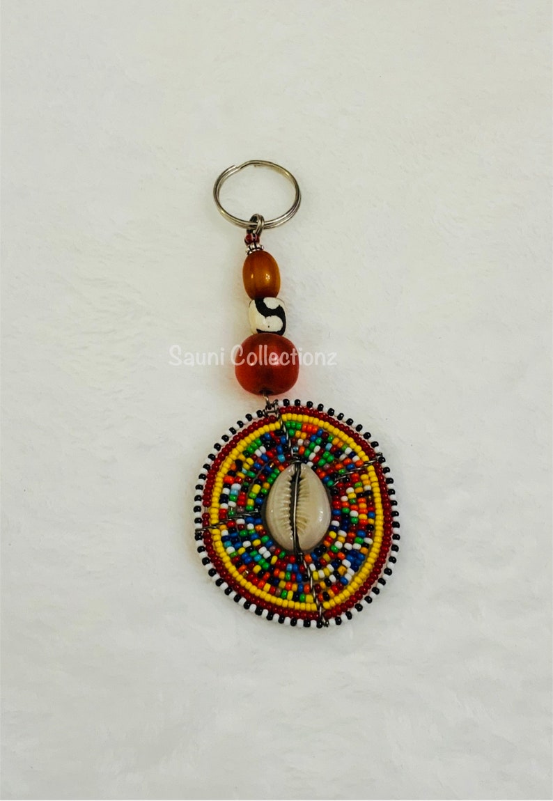 Kenyan Beaded Keychain, Maasai Keychains - Etsy