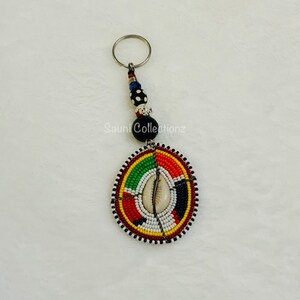 Kenyan Beaded Keychain, Maasai Keychains - Etsy
