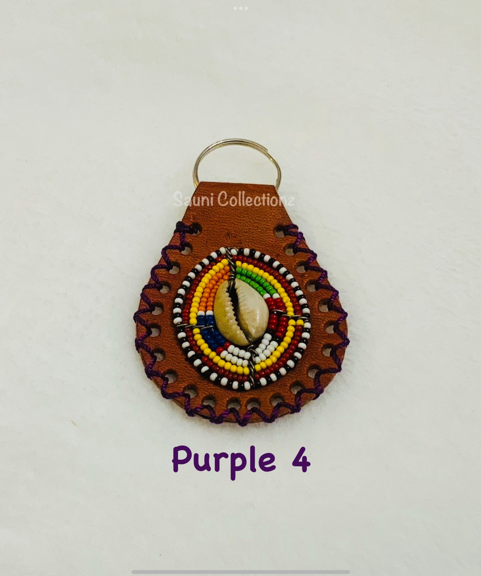Kenyan Assorted Leather & Beaded Key Chains, - Etsy