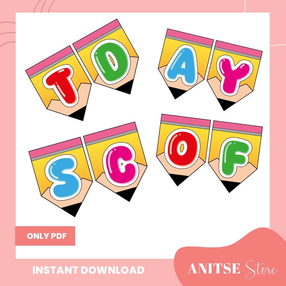 First Day of School Banner Printable Welcome Back to School, Back to ...