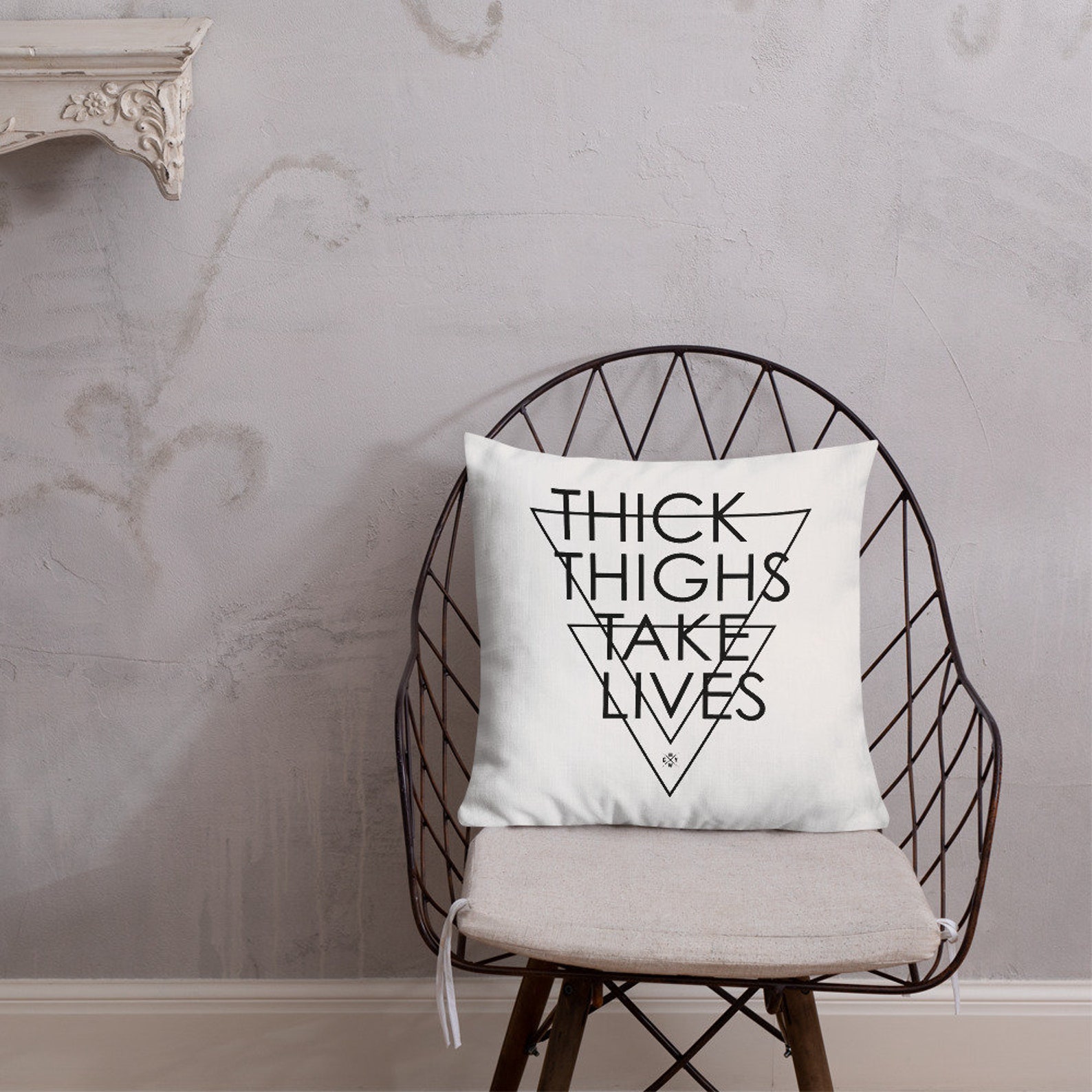 Thick Thighs Take Lives Premium Pillow Grappler Girl Gift | Etsy