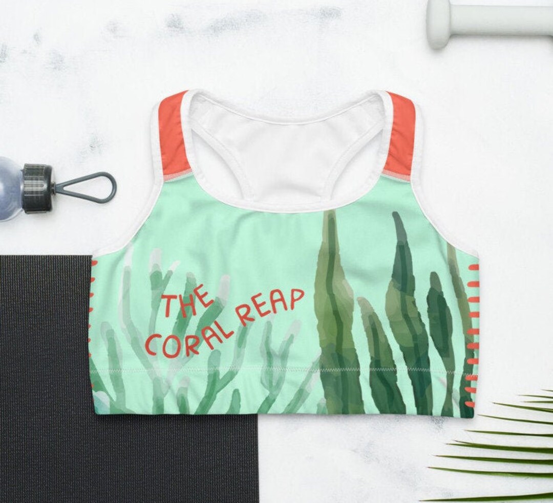 Coral Reaping Brazilian Jiujitsu Sports Bra Women's Athletic Base Layer ...