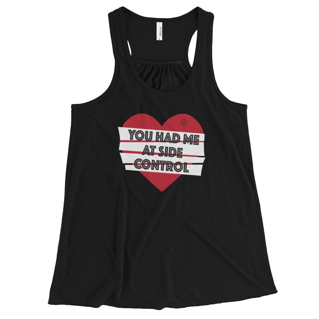Side Control BJJ Jiu-jitsu Valentines Flowy Tank - You Had Me at Side ...