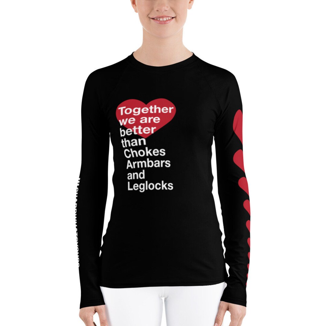 Better Together Jiu Jitsu Drilling Partner Rashie - Jiujitsu Valentines ...