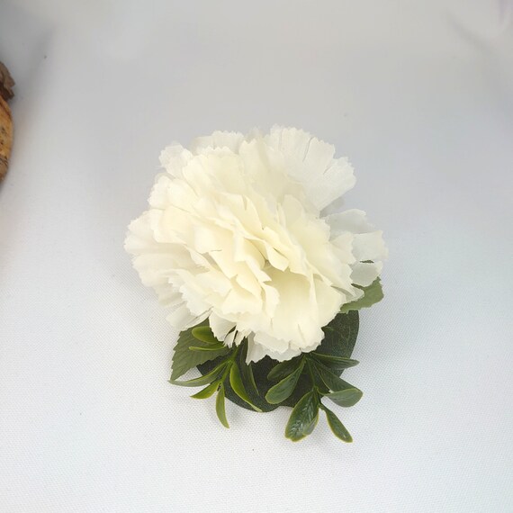 White Carnation Boutonniere
