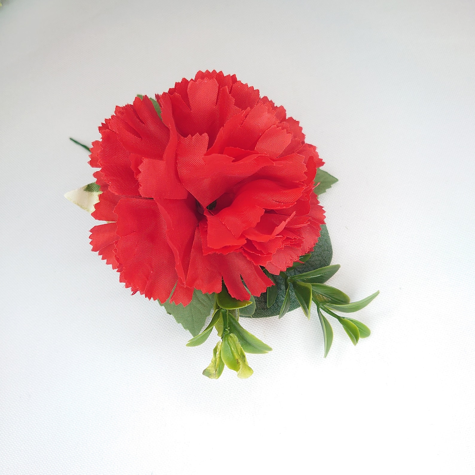 Red Carnation Buttonhole Artificial Wedding Flowers - Etsy Hong Kong