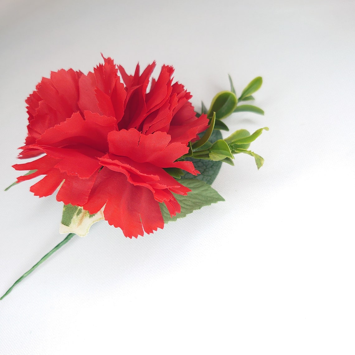 Red Carnation Buttonhole Artificial Wedding Flowers - Etsy Hong Kong