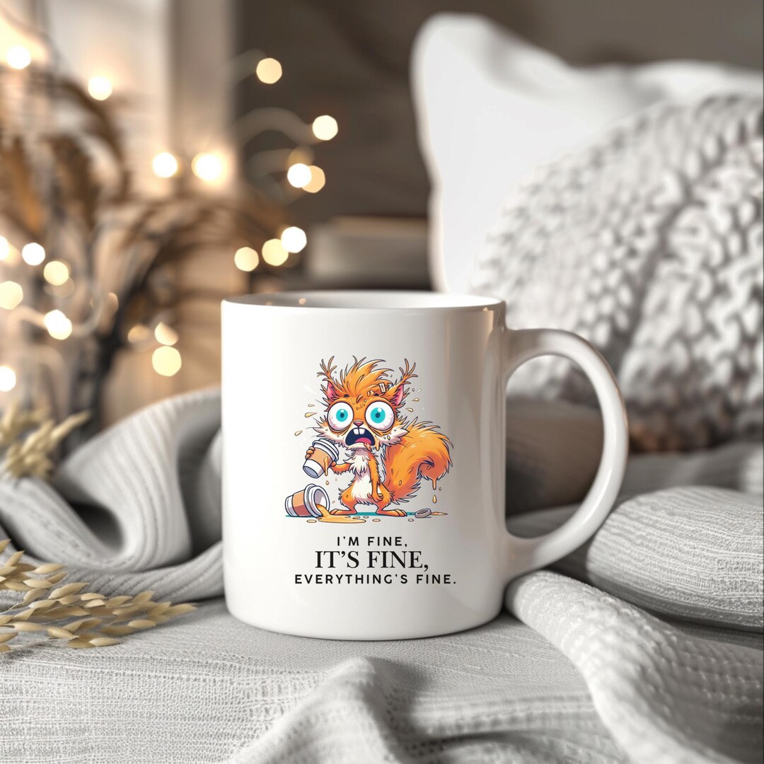 Squirrel, Squirrel Funny, Mug Work Stress, Cute Squirrel, Squirrel Mug ...