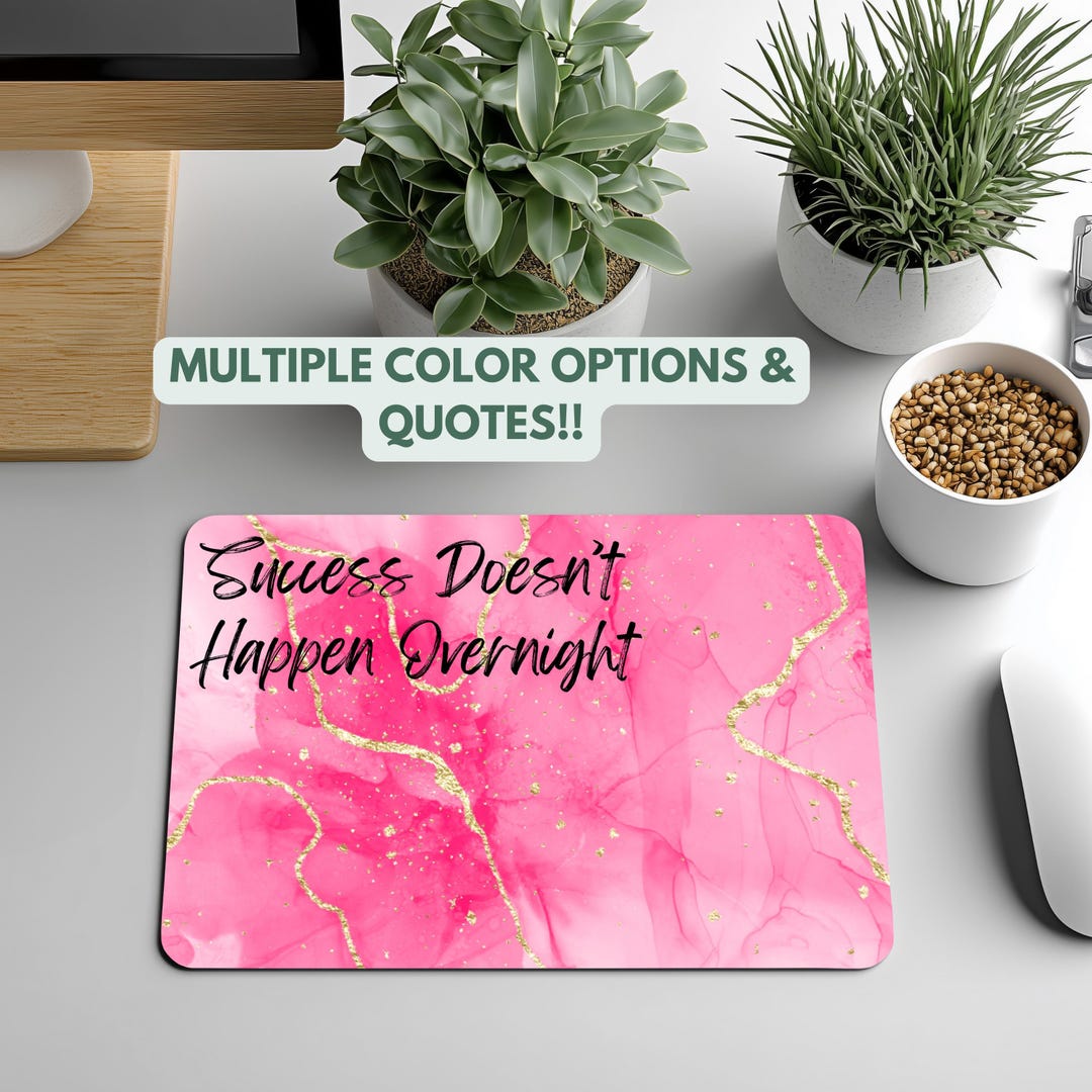 Motivational Mouse Pad, Customize Mouse Pad, Desk Pad, Mouse Mat ...