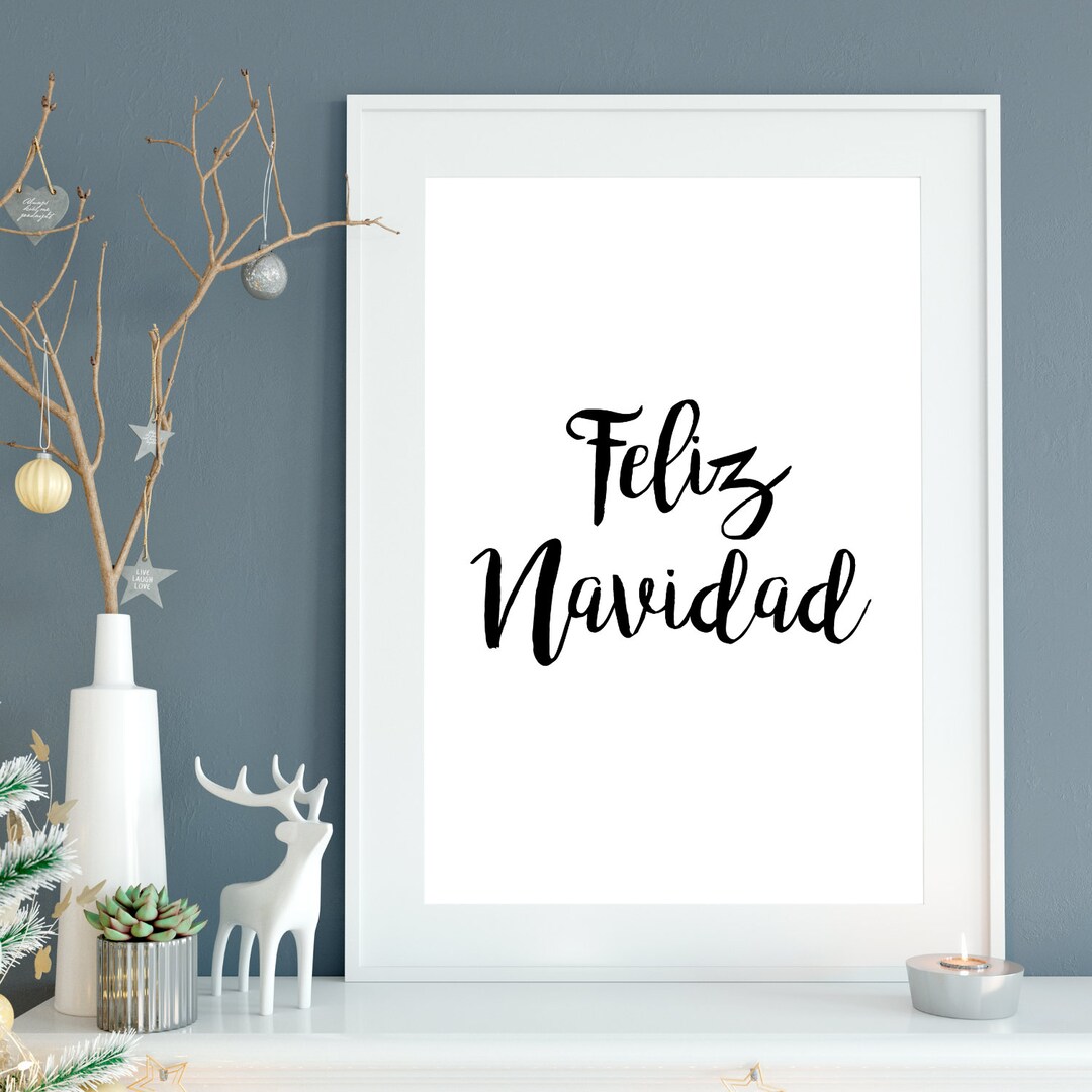 Feliz Navidad, Instant Digital Download, Christmas Instant Printable ...