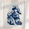 Coquette Sea Shell Print Blue Seashell Wall Art, Seashell Art Prints ...