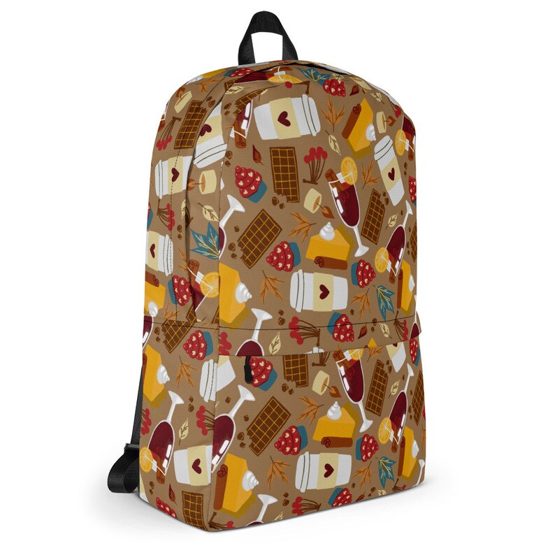 Unique Autumn Backpack. Fall Rucksack With Pumpkin Pie - Etsy