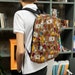Unique Autumn Backpack. Fall Rucksack With Pumpkin Pie, Coffee ...