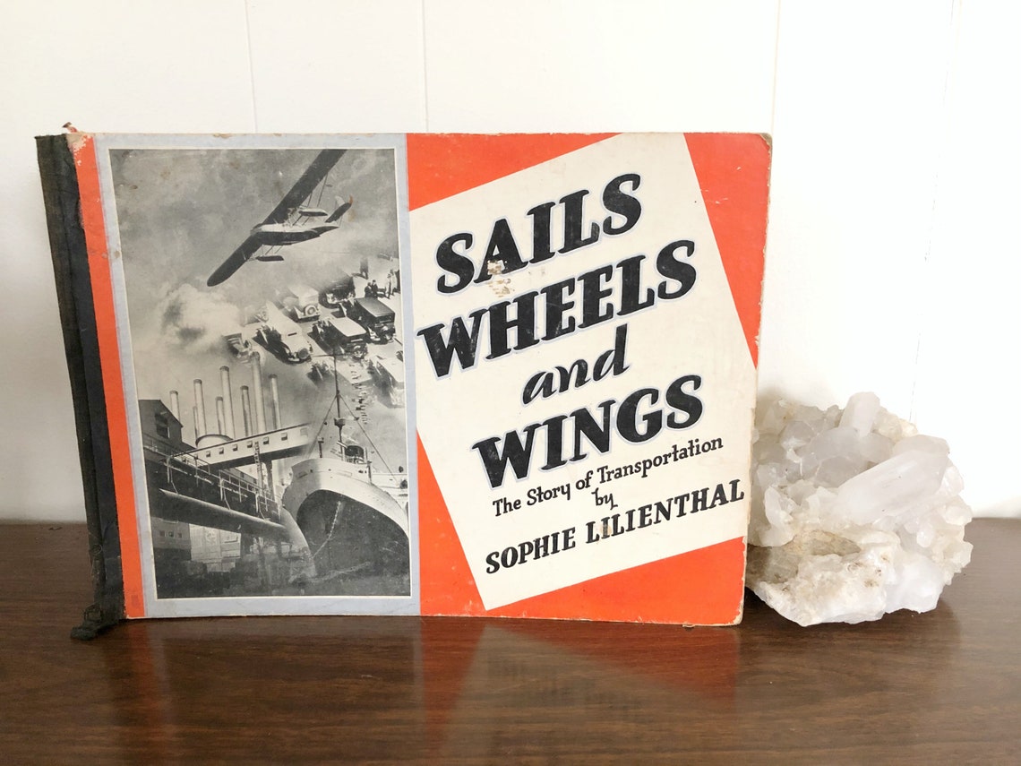 Vintage Sails Wheels and Wings Transportation Book | Etsy