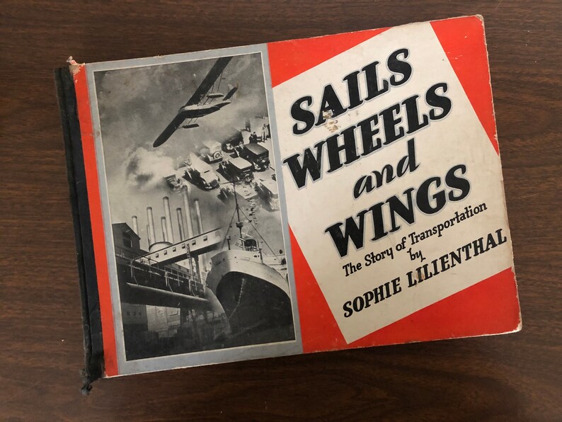 Vintage Sails Wheels and Wings Transportation Book | Etsy