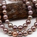 11-14mm Round Edison Pearl Bead Natural Pink Color With Gold Overtones ...