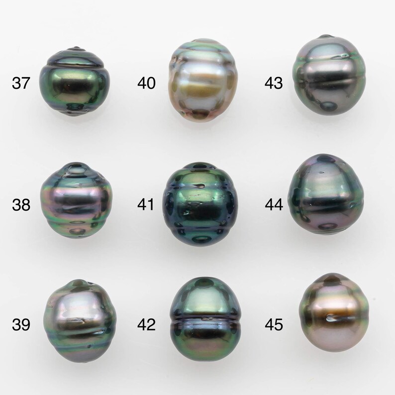9-10mm Natural Color Tahitian Pearl Drop Shape Loose Single Piece ...