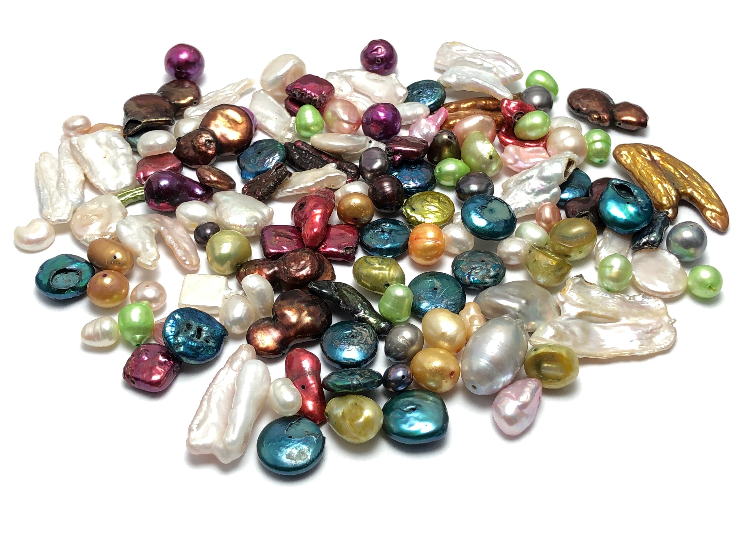 Assorted Freshwater Pearls Mix Pearls With Different Sizes - Etsy