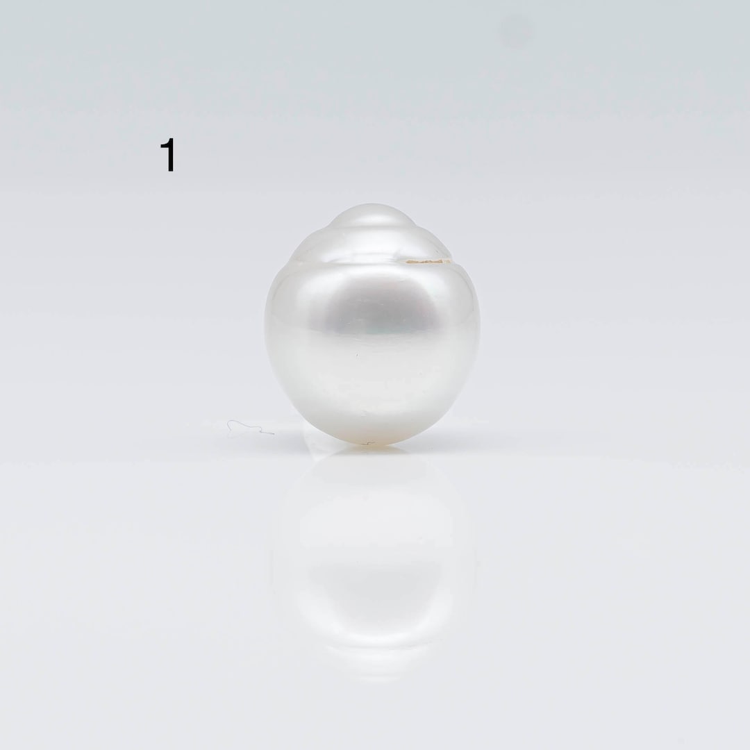13-14mm South Sea Pearl Drop Shape in Natural White Color and High ...