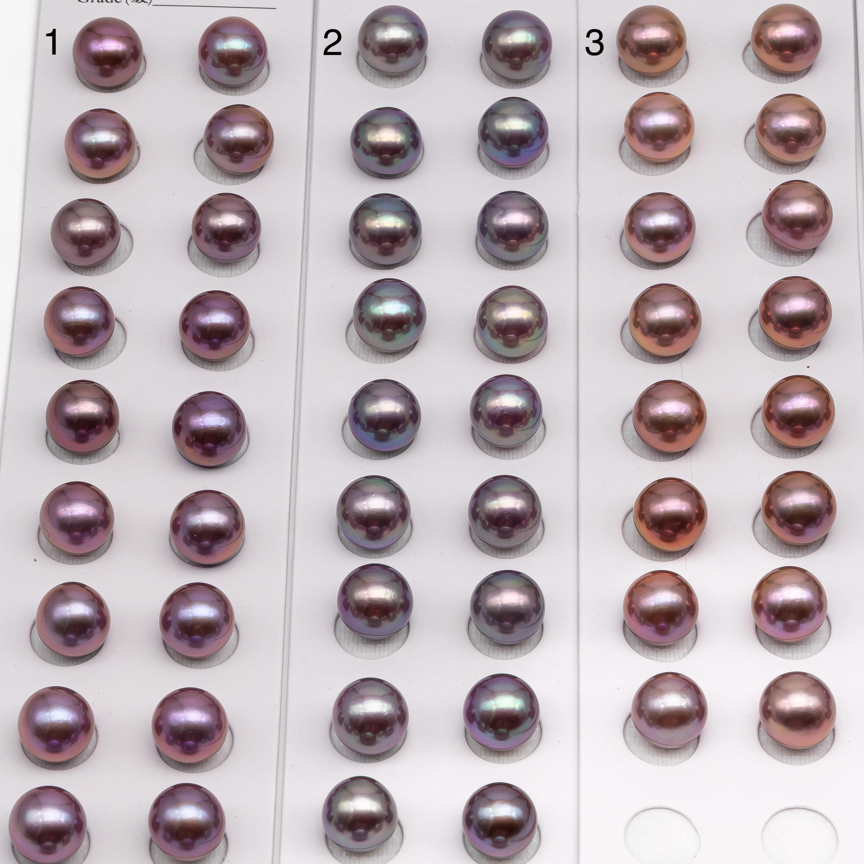 9-13mm Matching Pair Edison Pearl With Natural Colors and High Lusters ...