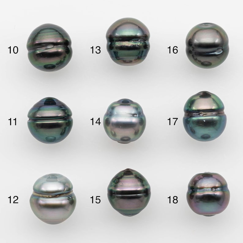 9-10mm Natural Color Tahitian Pearl Drop Shape Loose Single Piece ...