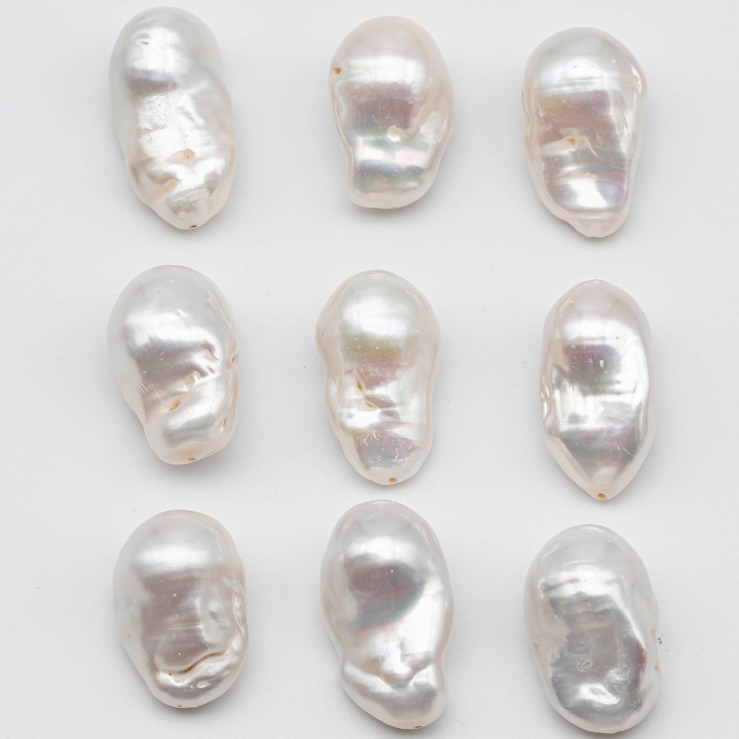 Large Size Baroque Pearl White Freshwater Pearl, From 13x18mm to ...
