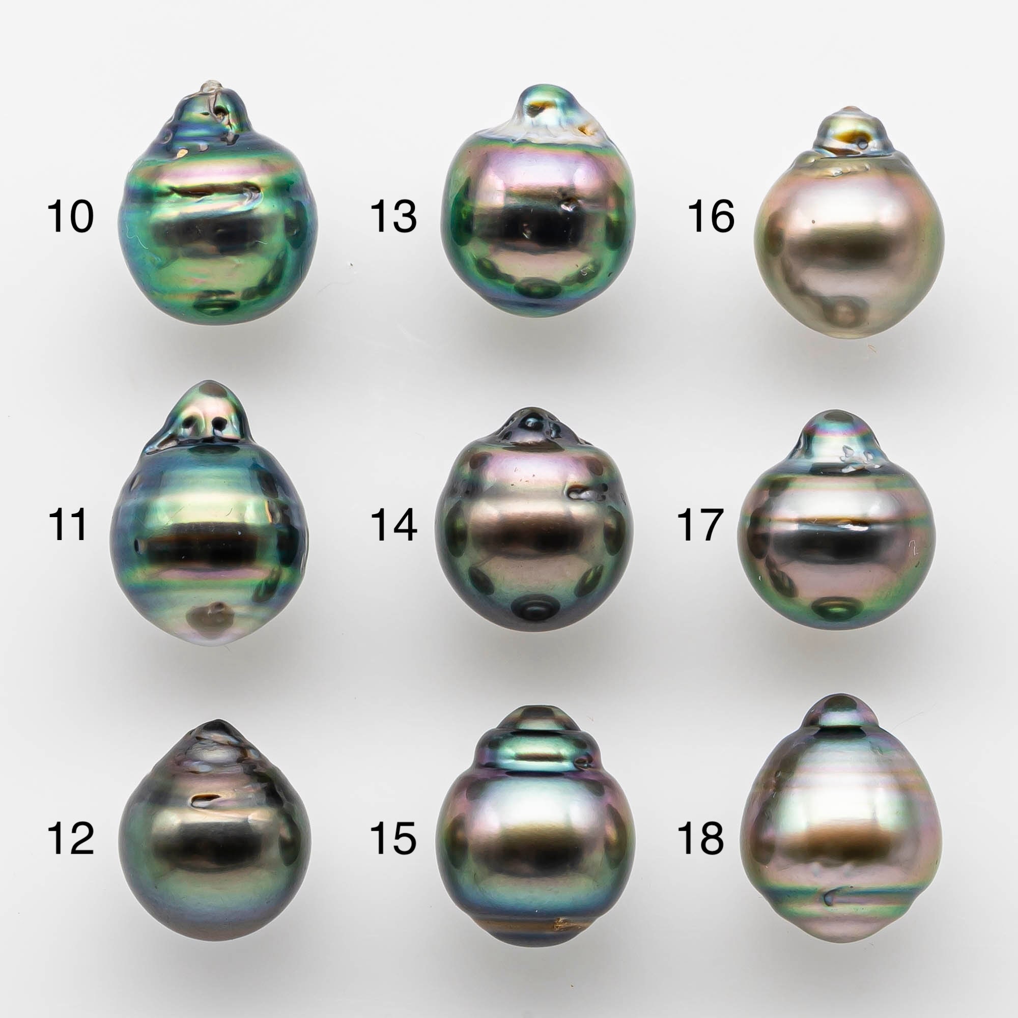 11-12mm Tahitian Pearl Drop With High Luster and Natural Color With ...