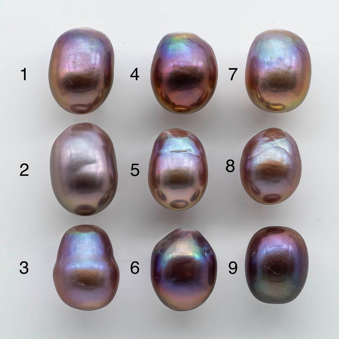 11-12mm Drop Edison Pearls in Natural Pink Colors With Beautiful Luster ...