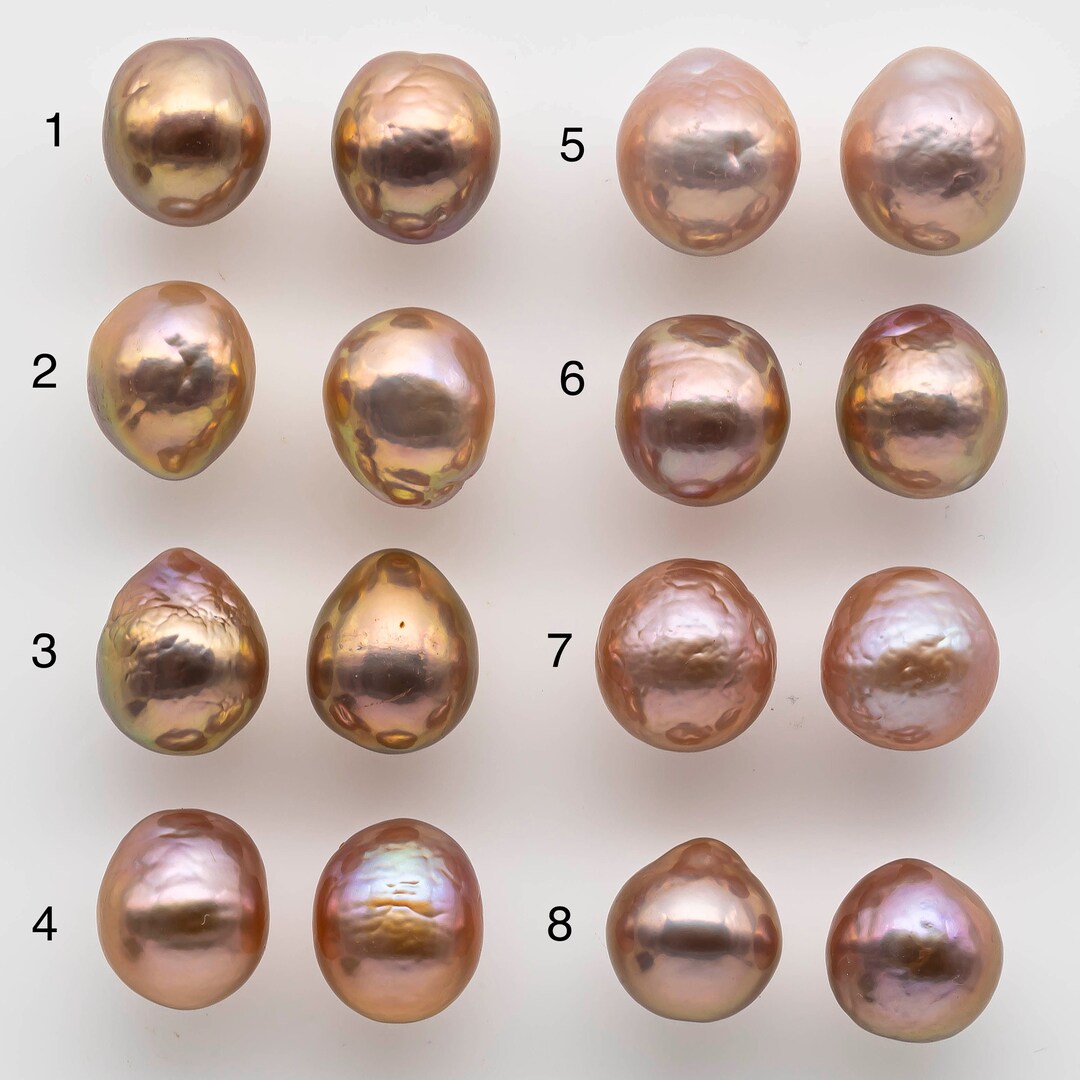 10-11mm Natural Color Edison Pearl Loose Pair Undrilled With High ...