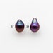 11-12mm Drop Edison Pearl in Amazing Natural Deep Purple and Beautiful ...
